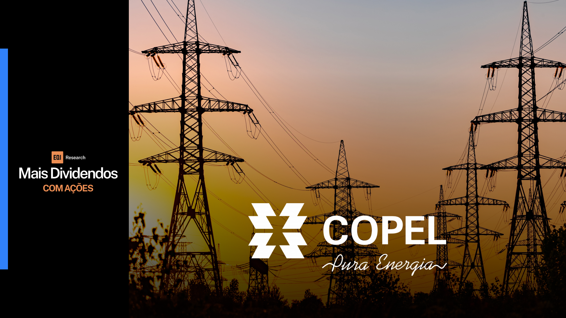 Copel com dividendos à vista